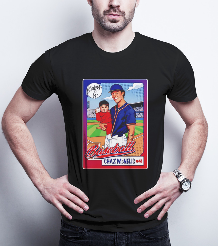 Baby G Chaz McNelis #41 Arizona Baseball NCAA Caricature T-Shirt