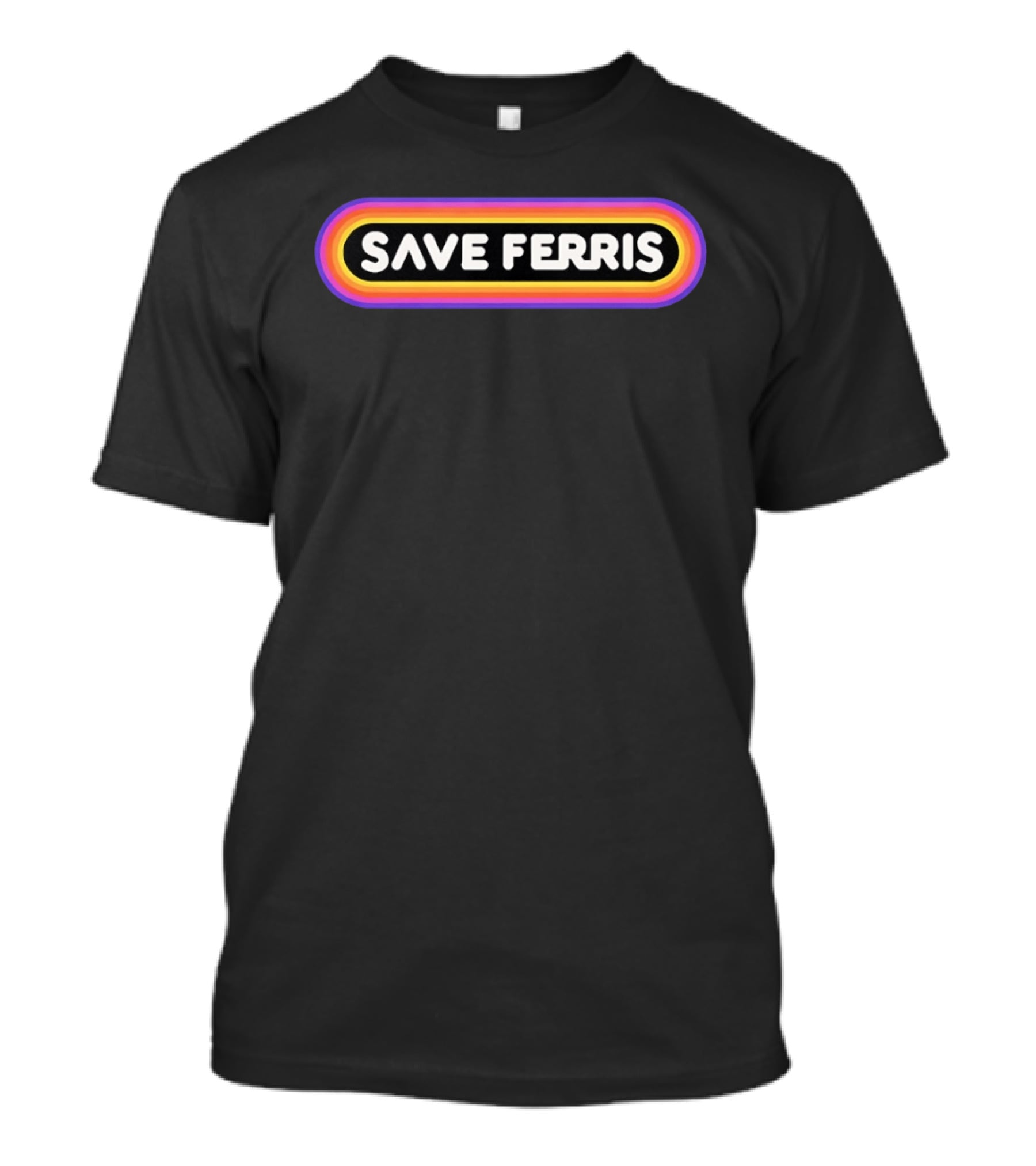 Save Ferris Retro Rainbow T-Shirt