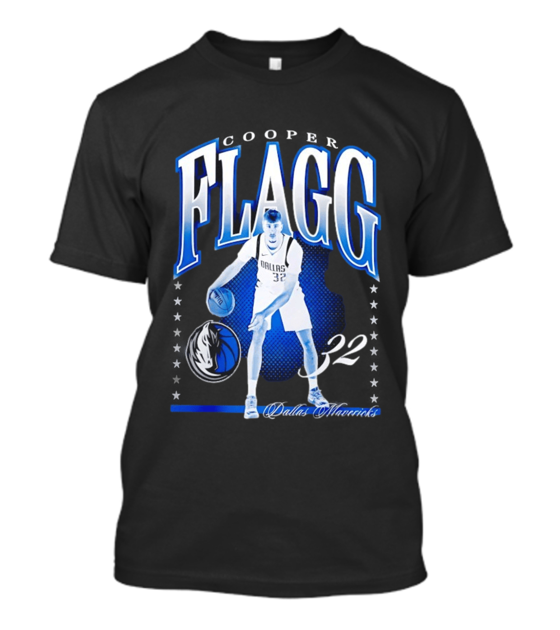 Cooper Flagg Dallas Mavericks 32 Basketball Player Hype T-Shirt