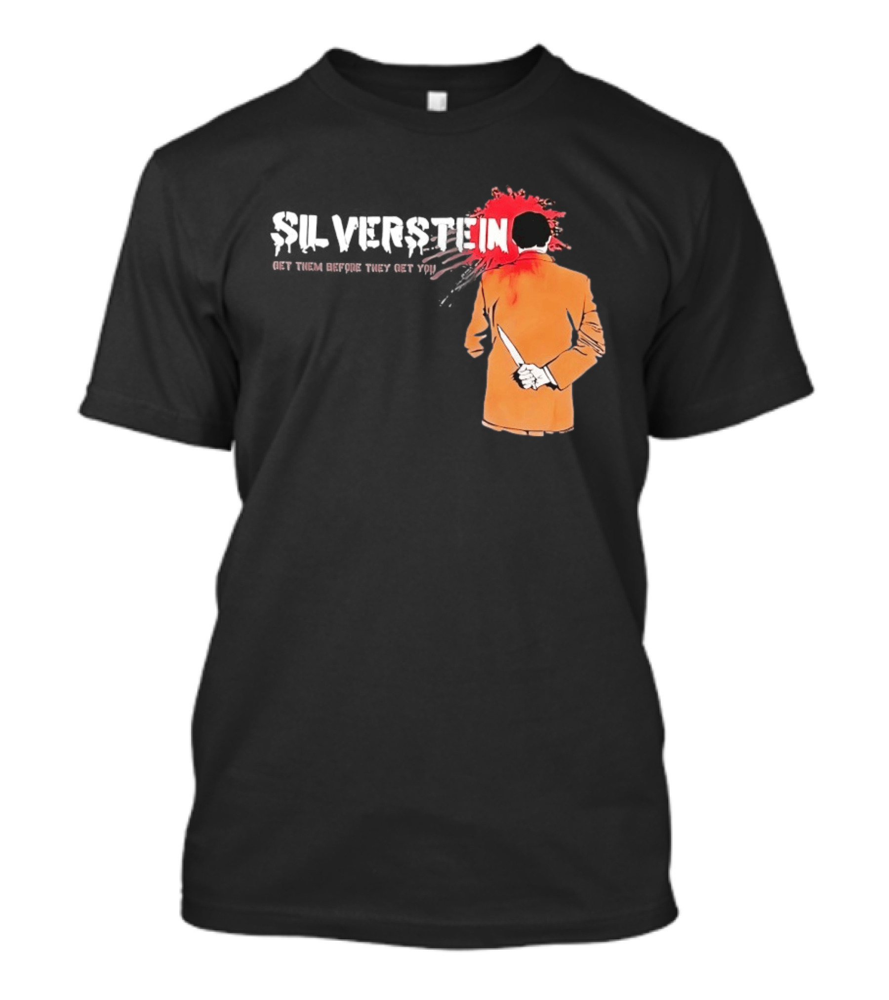 Silverstein Get Them Before They Get You Knife And Bloodstain T-Shirt