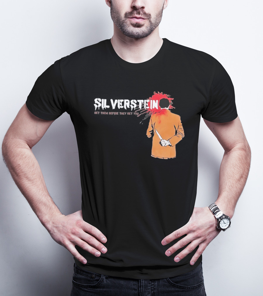 Silverstein Get Them Before They Get You Knife And Bloodstain T-Shirt