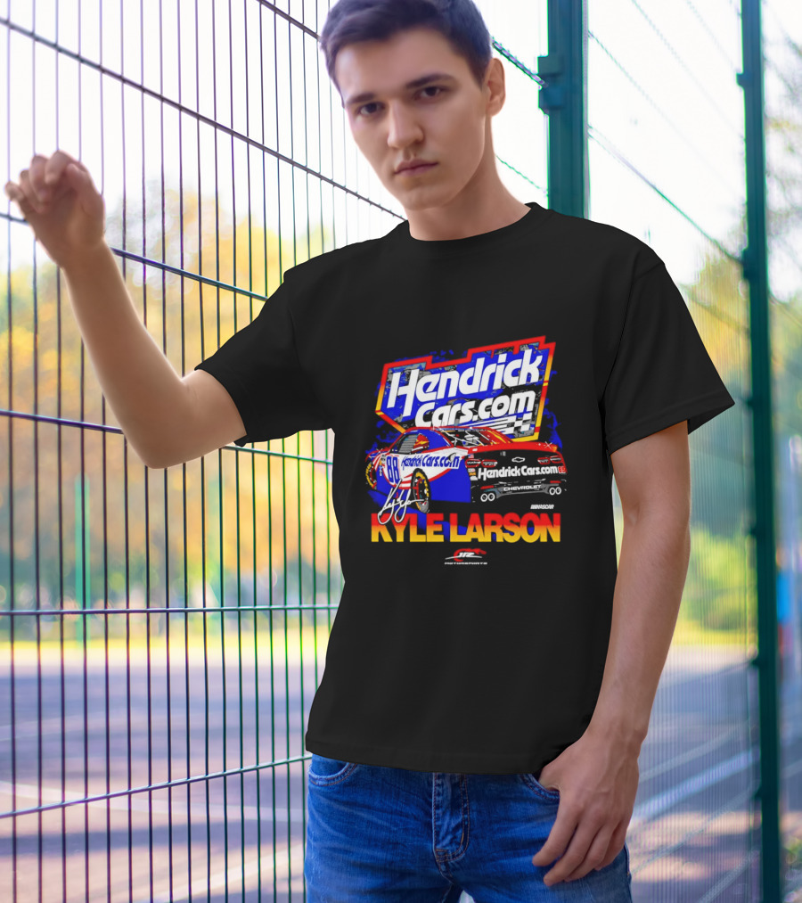 Kyle Larson HendrickCars.com No 88 Chevrolet Camaro SS Racing T-Shirt