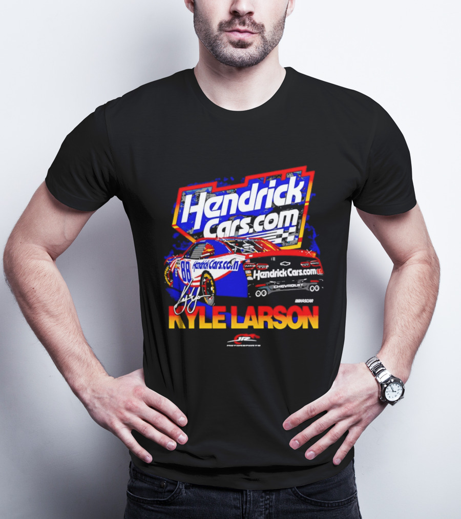 Kyle Larson HendrickCars.com No 88 Chevrolet Camaro SS Racing T-Shirt