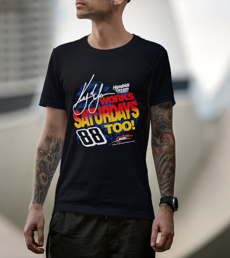 Kyle Larson JR Motorsports Saturdays Too No 88 Chevrolet Camaro SS T-Shirt