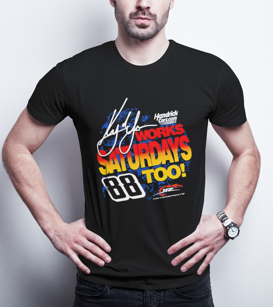 Kyle Larson JR Motorsports Saturdays Too No 88 Chevrolet Camaro SS T-Shirt