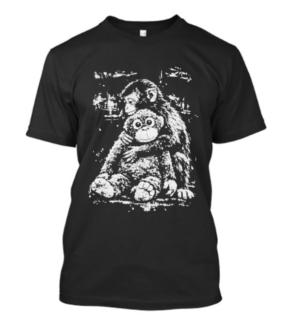 Team Punch Monkey Holding Plush Toy Monkey T-Shirt