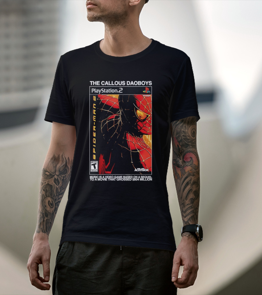 The Callous Daoboys PlayStation Spider Man 2 Activision Video Game Sequel T-Shirt
