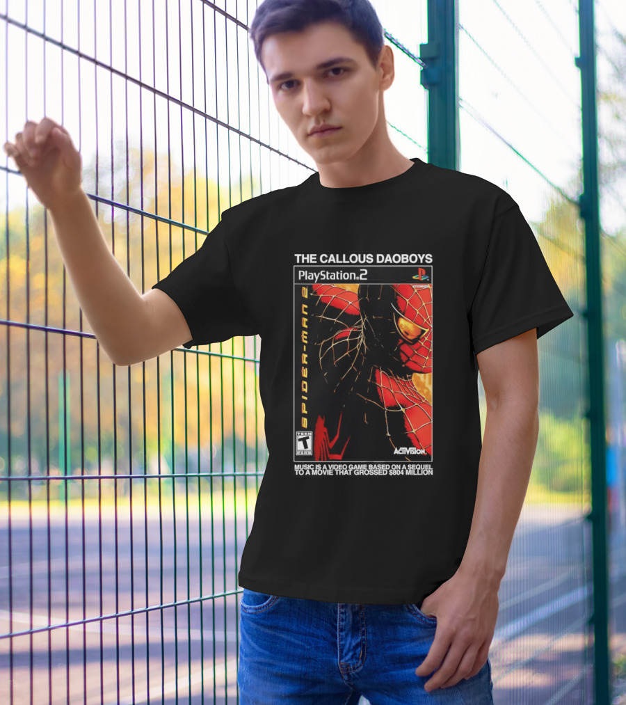 The Callous Daoboys PlayStation Spider Man 2 Activision Video Game Sequel T-Shirt