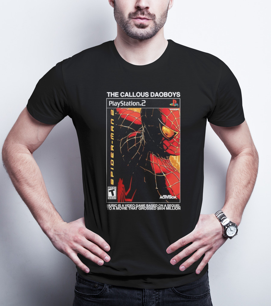 The Callous Daoboys PlayStation Spider Man 2 Activision Video Game Sequel T-Shirt