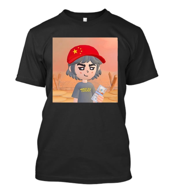 World's Best Trencher China Play Together Red Star Cap Cartoon T-Shirt