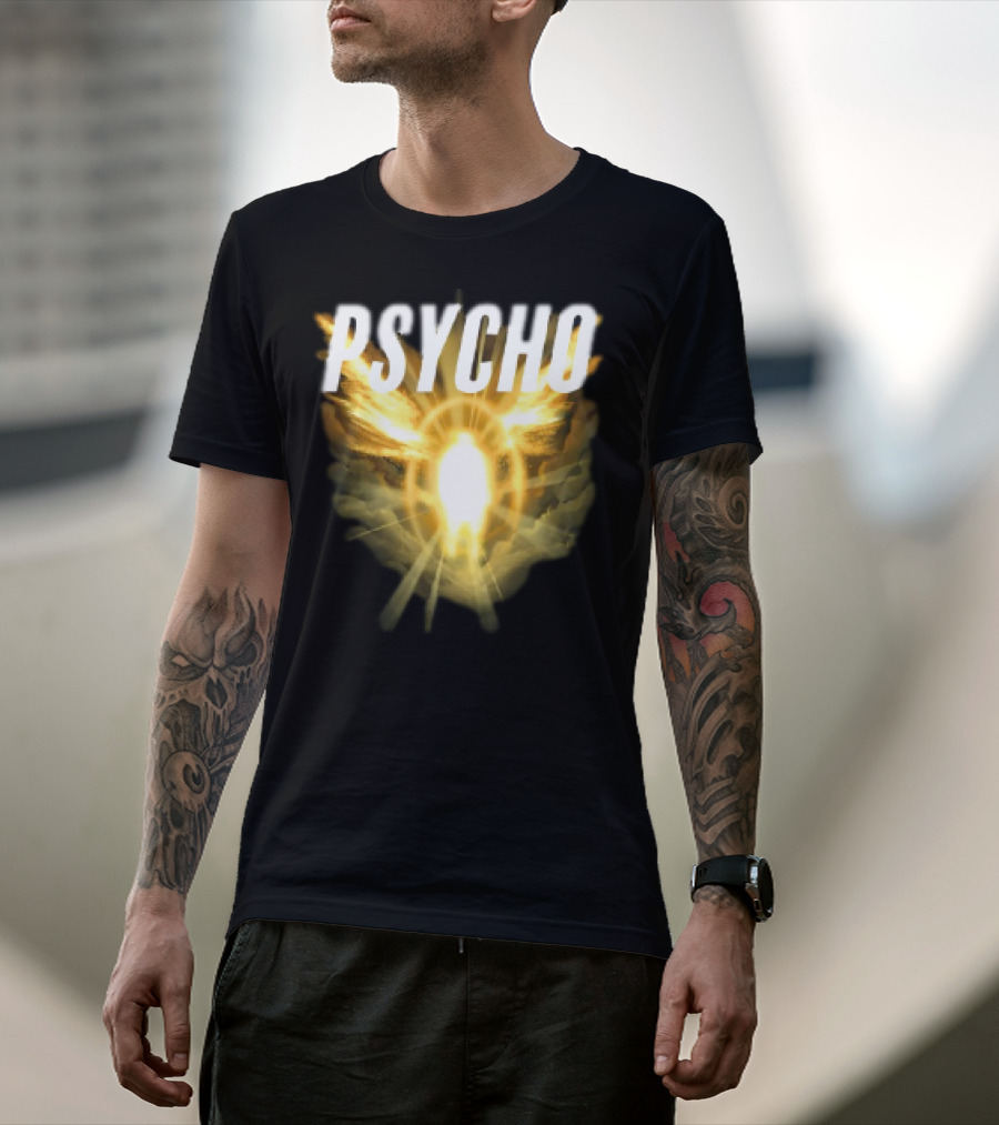Psycho Sacred Light Angel Aesthetic T-Shirt