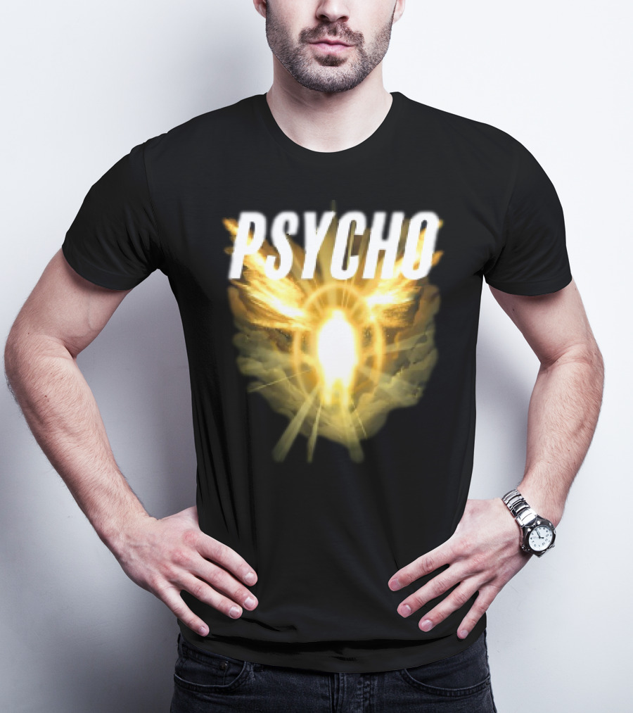 Psycho Sacred Light Angel Aesthetic T-Shirt