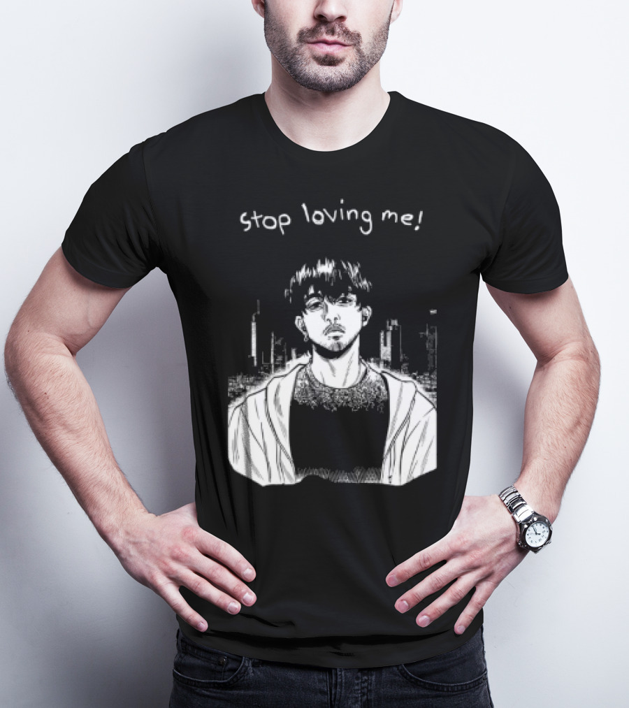 Stop Loving Me Manga Character Urban Scene T-Shirt