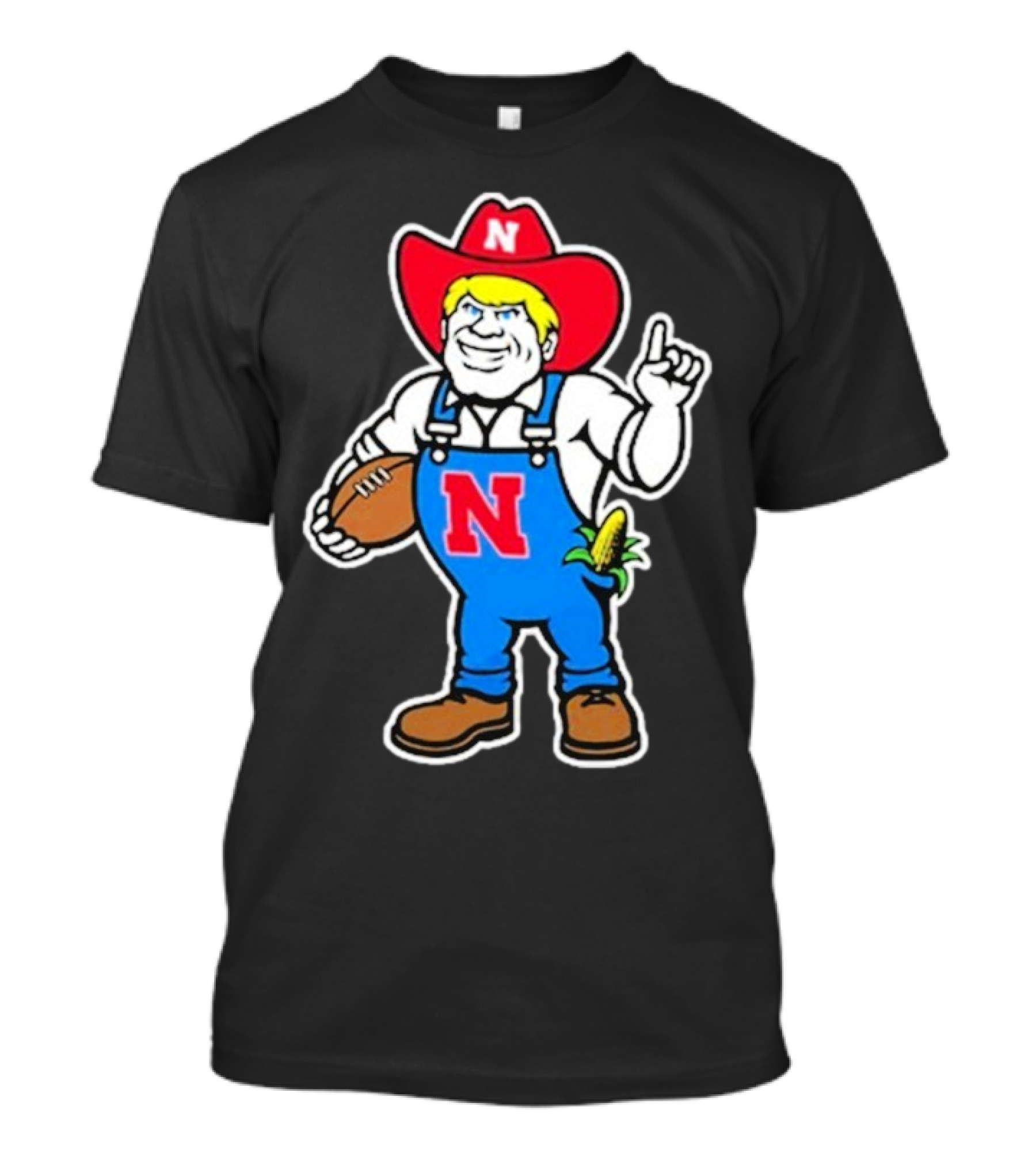 Andrew Whitworth Ryan Fitzpatrick Nebraska Huskers Herbie Husker Football Mascot T-Shirt