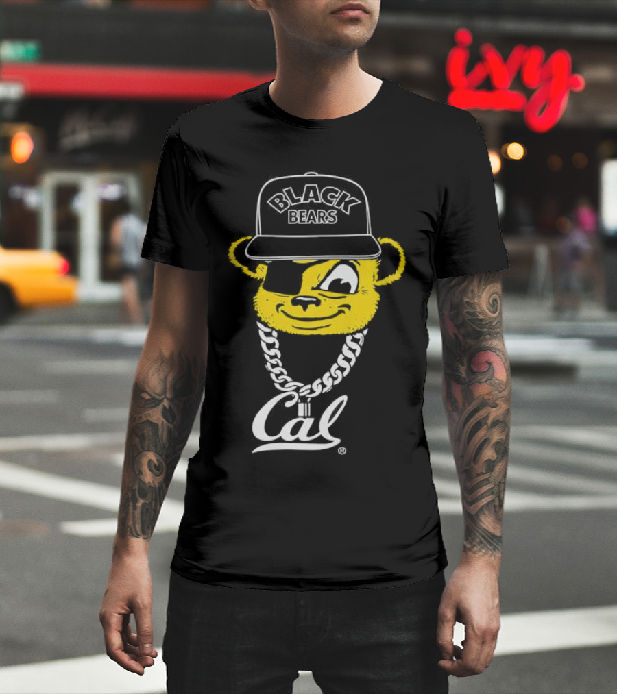 Black Bear Berkeley Cal Baseball T-Shirt