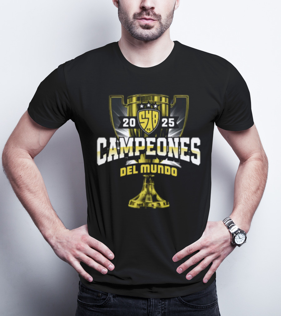 Campeones Del Mundo 2025 SYB FC Trophy Brilla 548 T-Shirt