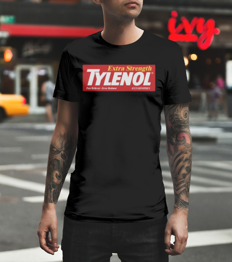 Extra Strength Tylenol Pain Reliever Fever Reducer Acetaminophen T-Shirt
