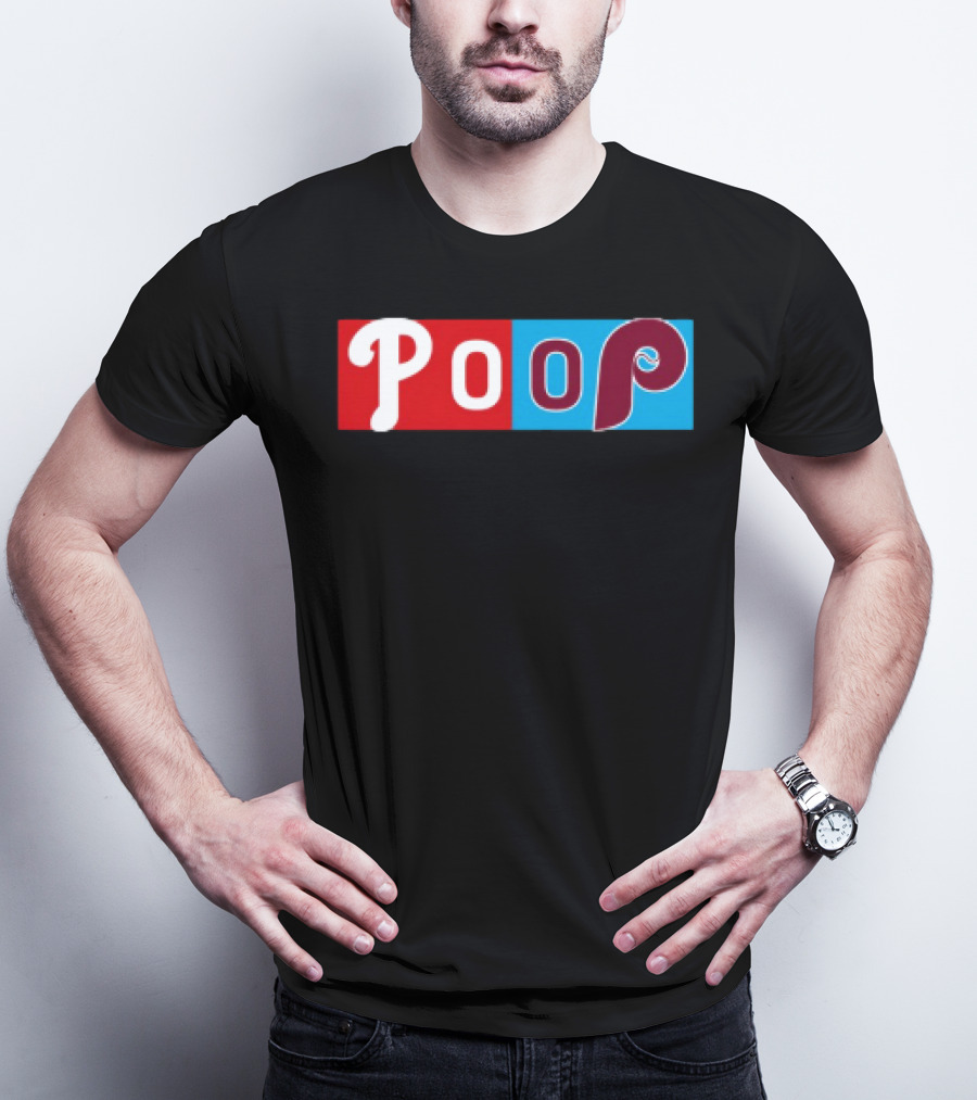 Philadelphia Baseball Parody Poop Game T-Shirt