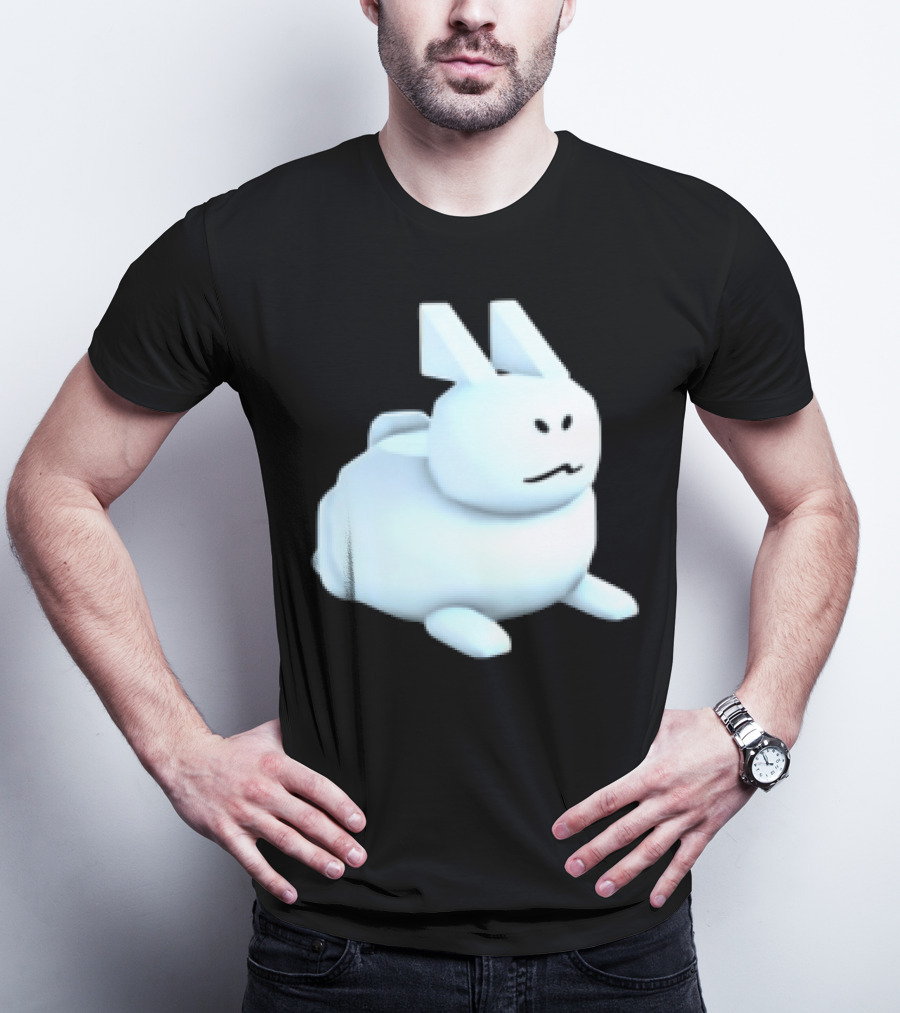 Reel Rebels Gubby Roblox Cute White Rabbit T-Shirt