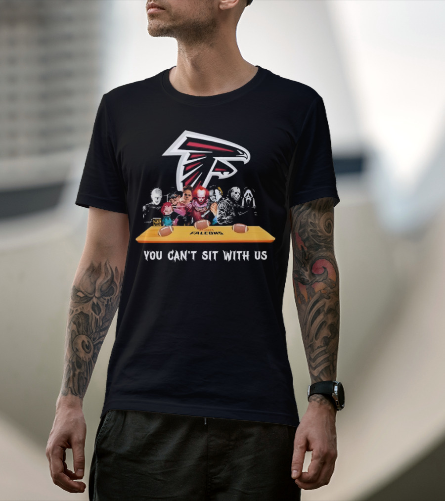 Atlanta Falcons You Can’t Sit With Us Halloween Horror Movies Football Theme T-Shirt