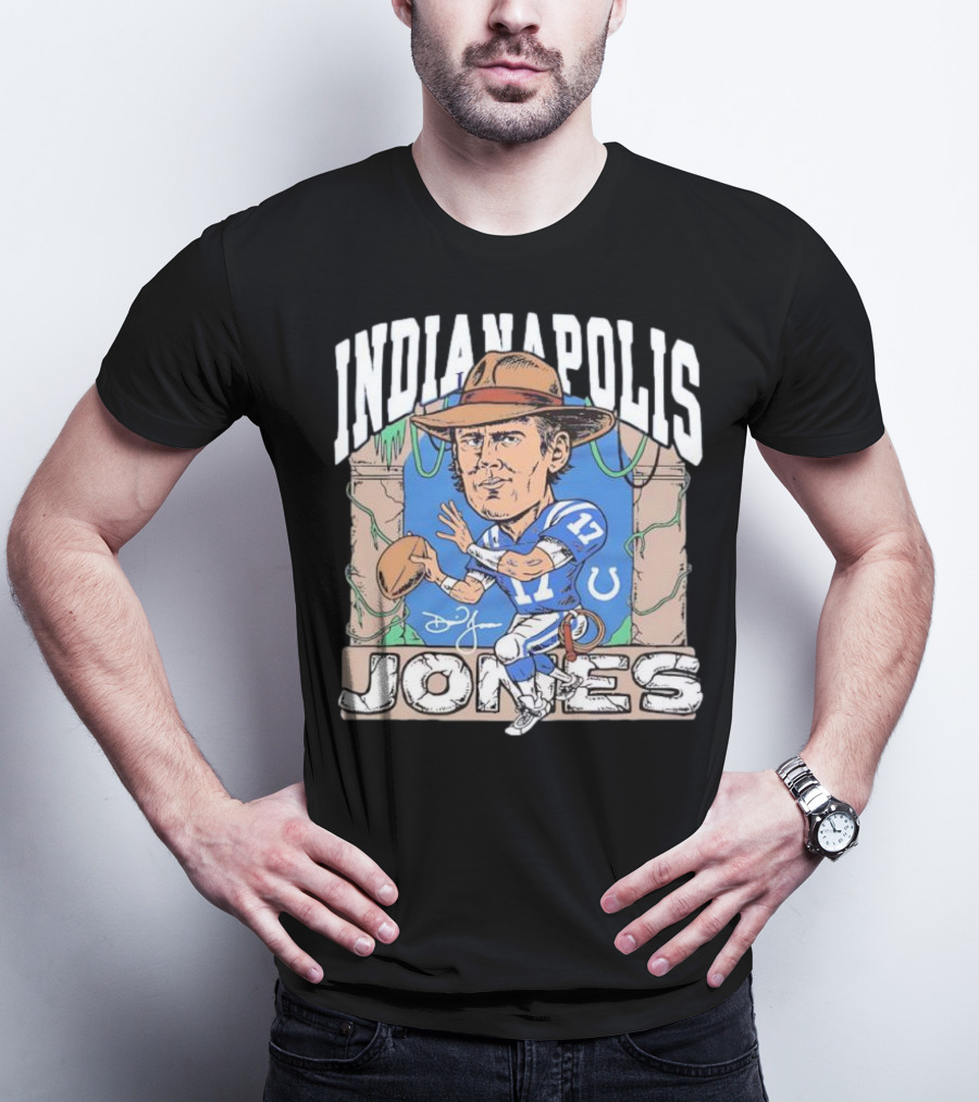 Indianapolis Jones Indianapolis Colts Daniel Jones Signature Adventure T-Shirt