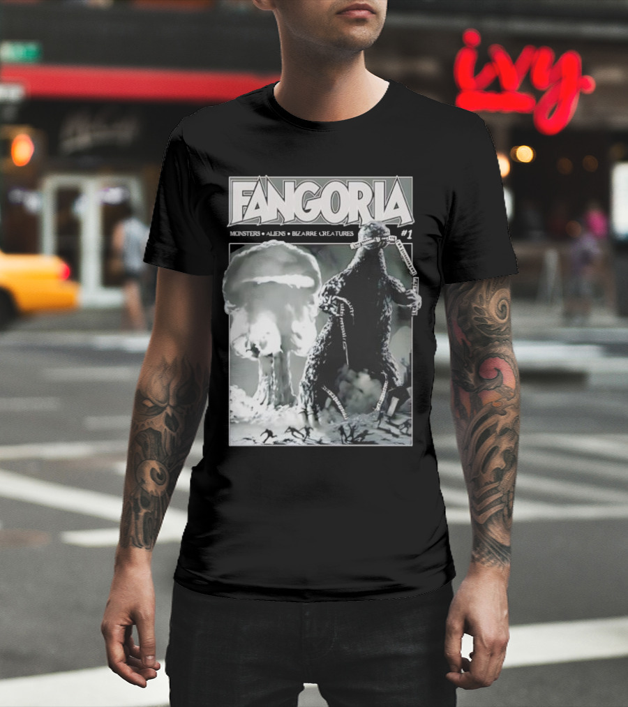 Fangoria Monsters Aliens Bizarre Creatures Godzilla T-Shirt