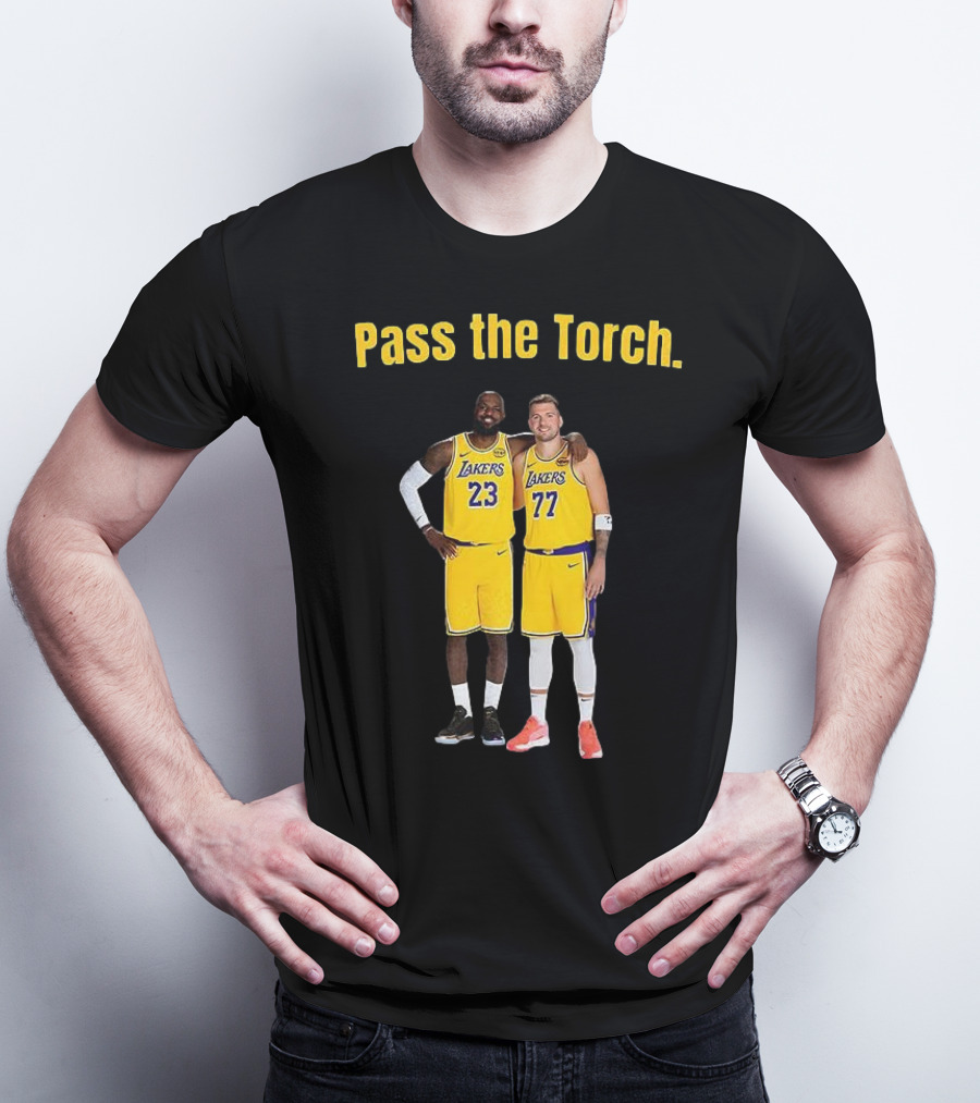 Lakers 23 And 77 Pass The Torch T-Shirt