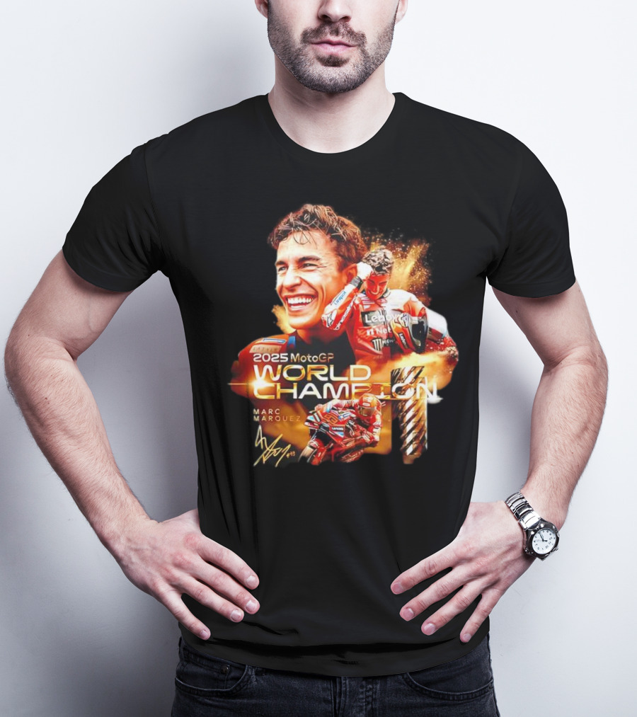 2025 MotoGP World Champion Marc Márquez Signature T-Shirt