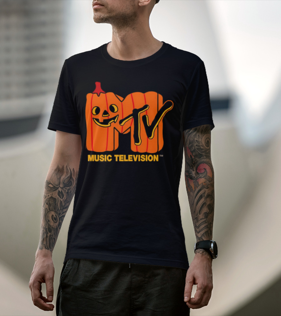 MTV Music Television Pumpkin Halloween T-Shirt