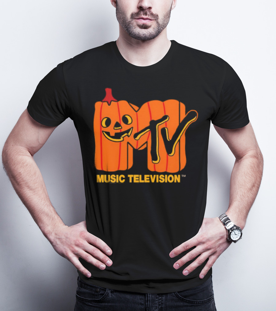 MTV Music Television Pumpkin Halloween T-Shirt