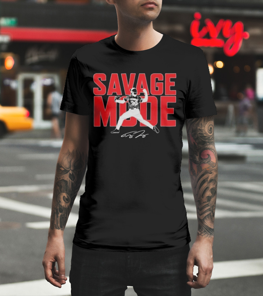 Savage Mode Trey Yesavage Toronto Blue Jays Signature T-Shirt