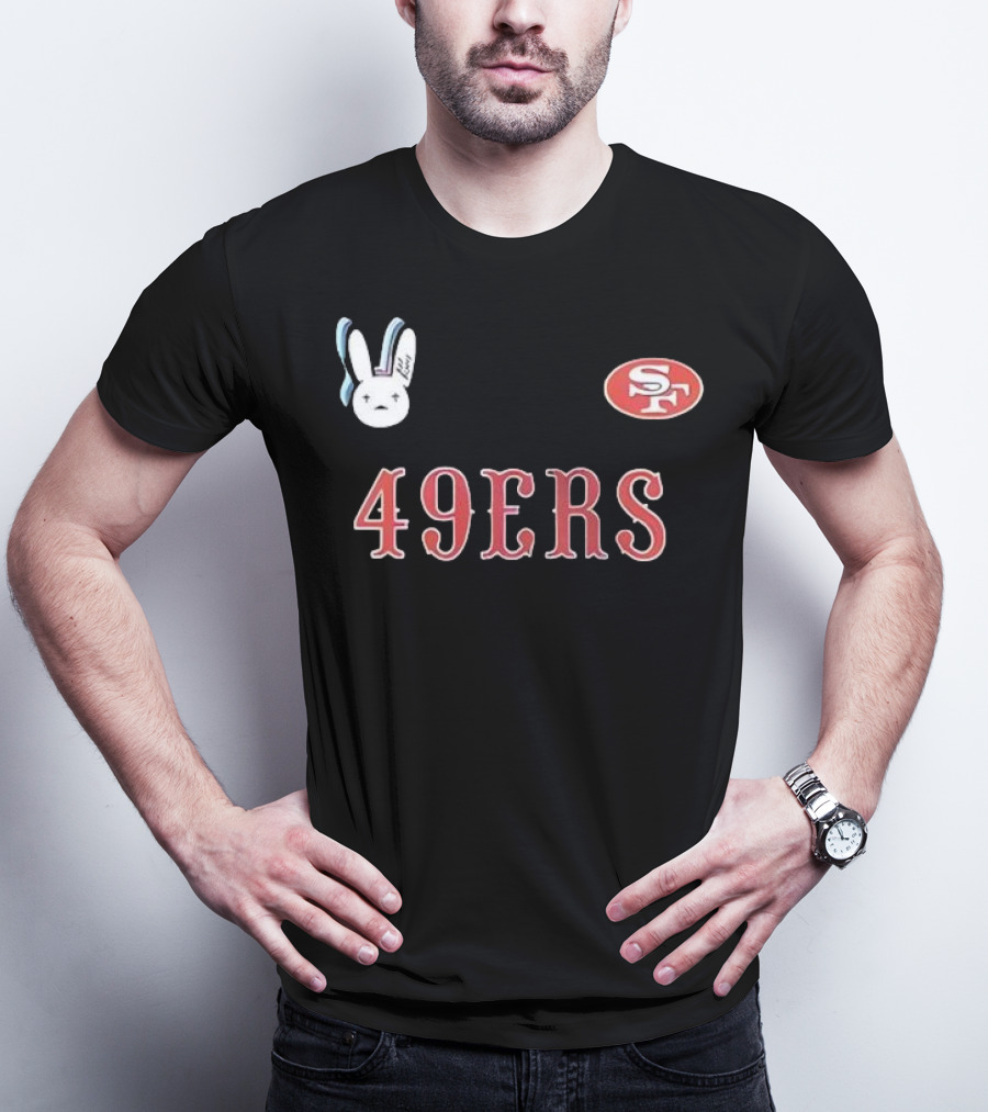 San Francisco 49ers Bad Bunny Super Bowl Lx Signature Bunny Mascot 49ers SF T-Shirt