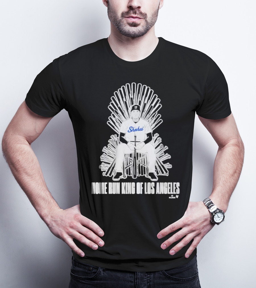 Shohei Home Run King Of Los Angeles Throne Baseball Player T-Shirt