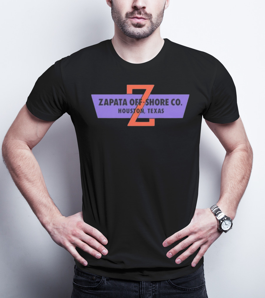 Zapata Off Shore Co Houston Texas Z Emblem T-Shirt