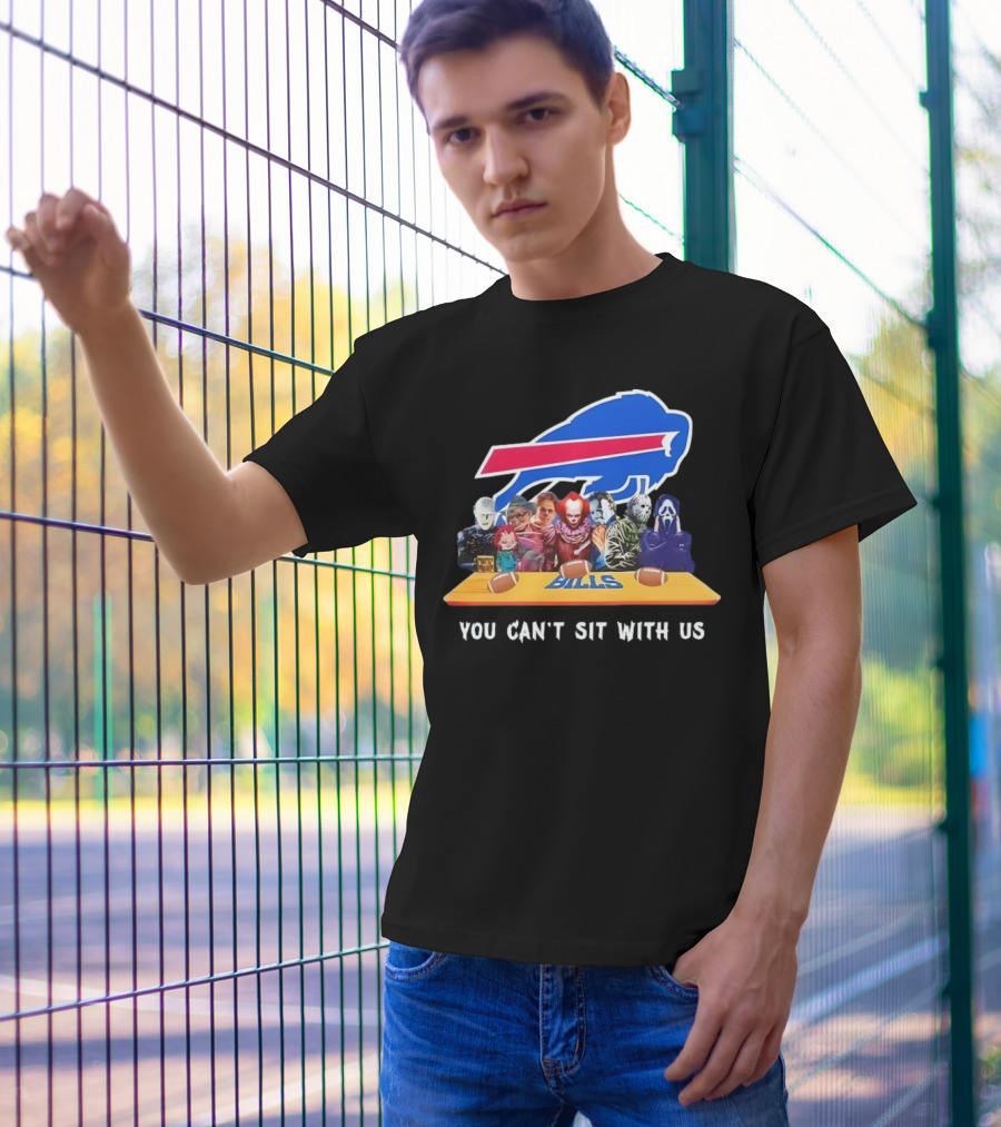 Buffalo Bills Horror Crossover Halloween You Can't Sit With Us T-Shirt