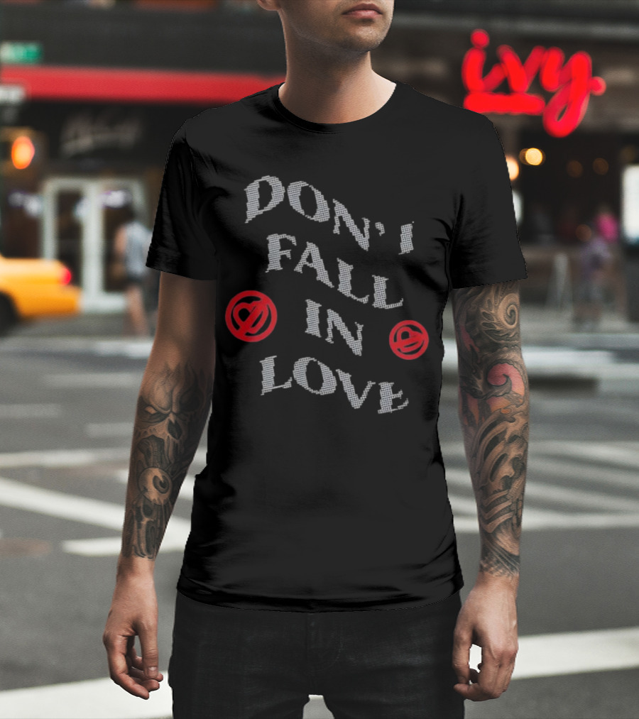 Don’t Fall In Love Fest Spiral Heart Emojis T-Shirt
