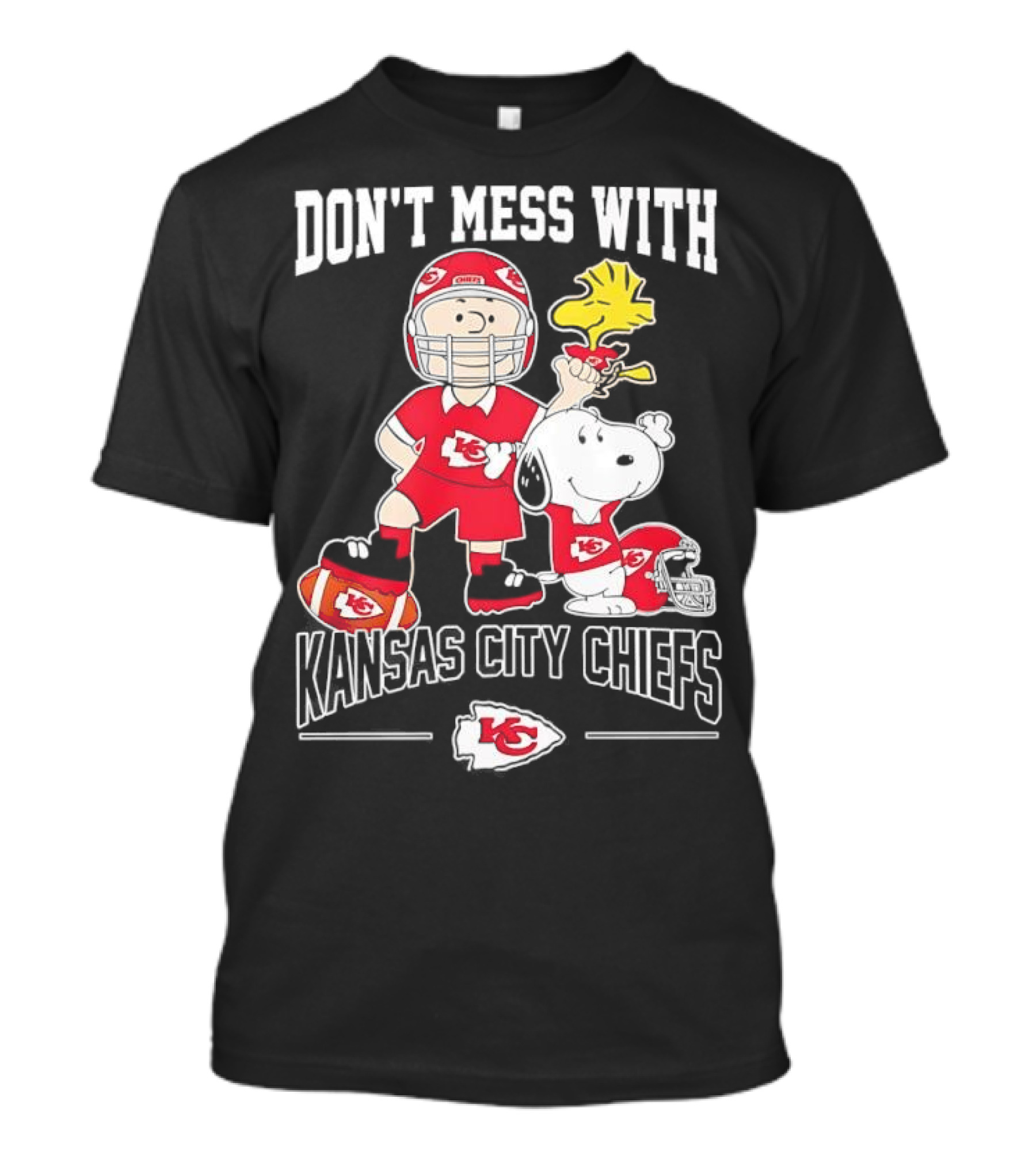 Don’t Mess With Kansas City Chiefs And Peanuts Characters Collaboration T-Shirt