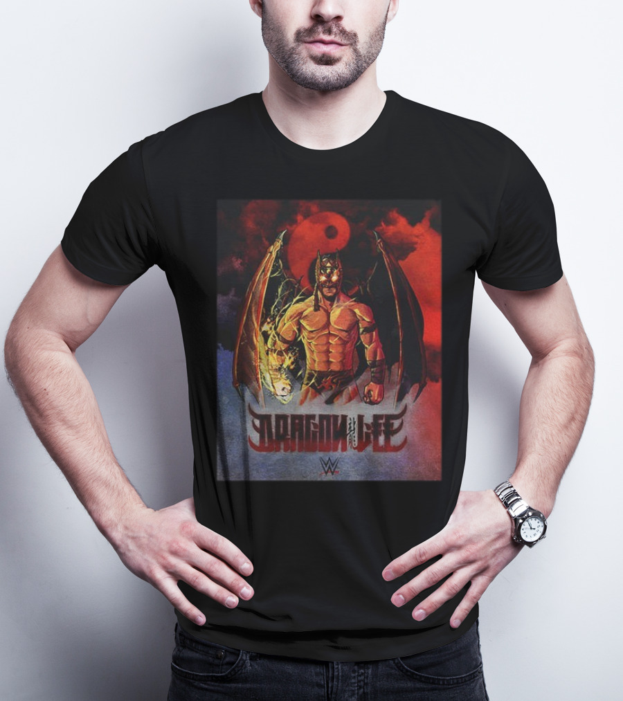 Dragon Lee WWE Superstar Wrestling Persona Artwork T-Shirt