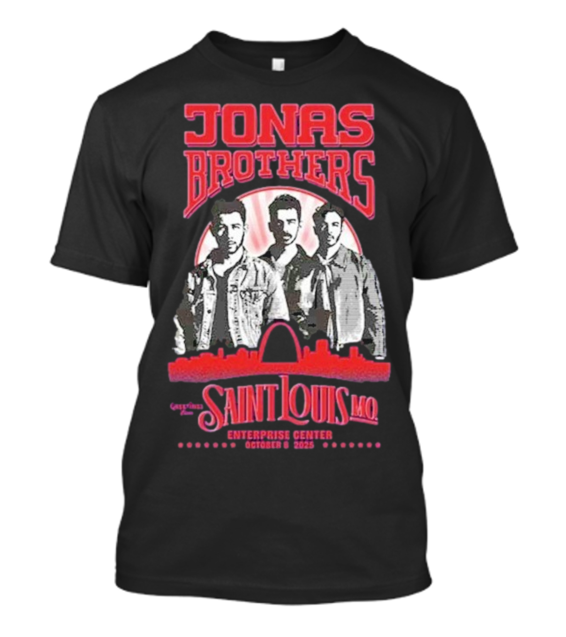 Jonas Brothers Concert Saint Louis MO Enterprise Center October 8 2025 T-Shirt