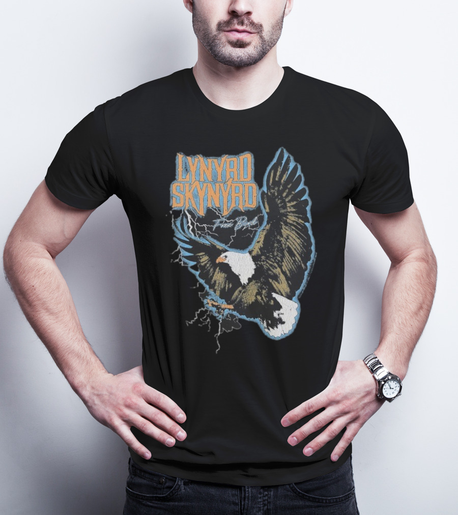 Lynyrd Skynyrd Free Bird Lightning Eagle Vintage Style T-Shirt