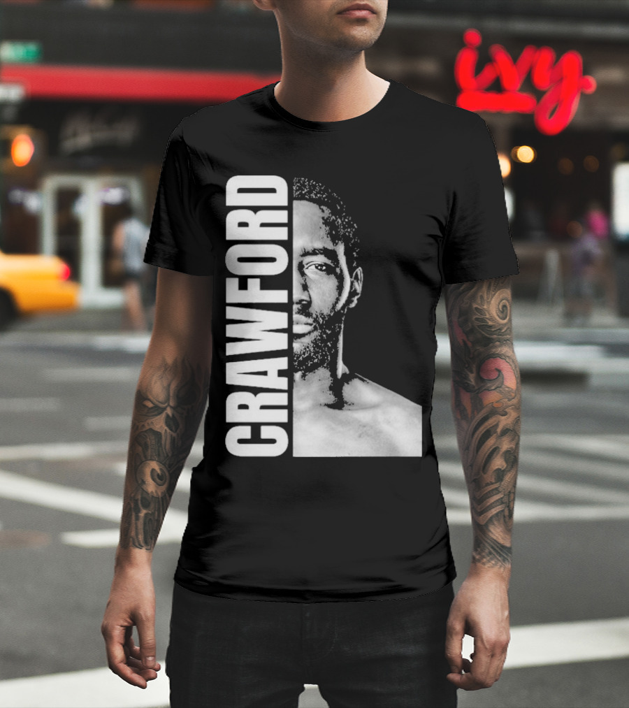 Crawford Face Of Boxing Terence Black And White Style T-Shirt