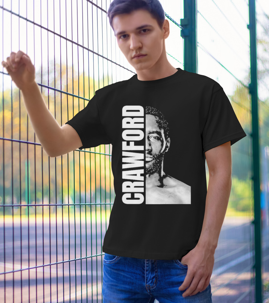 Crawford Face Of Boxing Terence Black And White Style T-Shirt