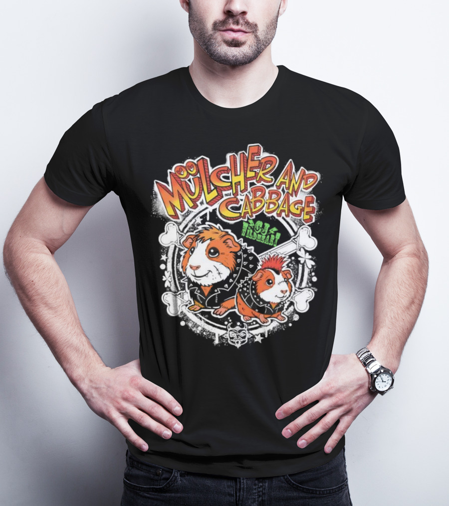 Mulcher And Cabbage CJ Wildheart Guinea Pig Duo T-Shirt