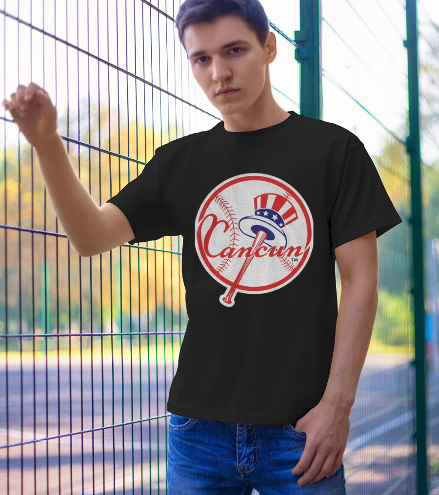 New York Yankees Cancun Baseball Parody With Funny Twist T-Shirt