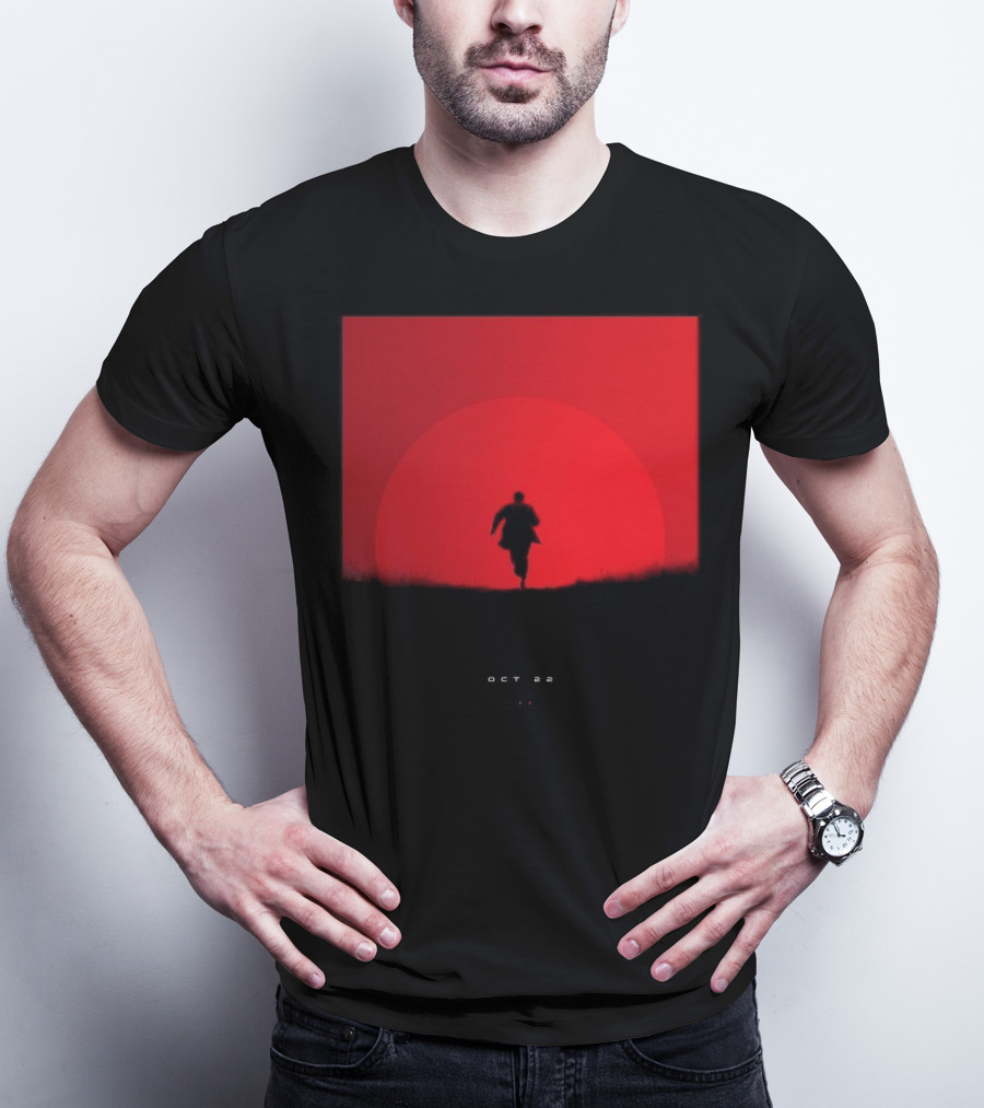 Tycho Scott Hansen October 22 2025 Running Figure Red Circle T-Shirt