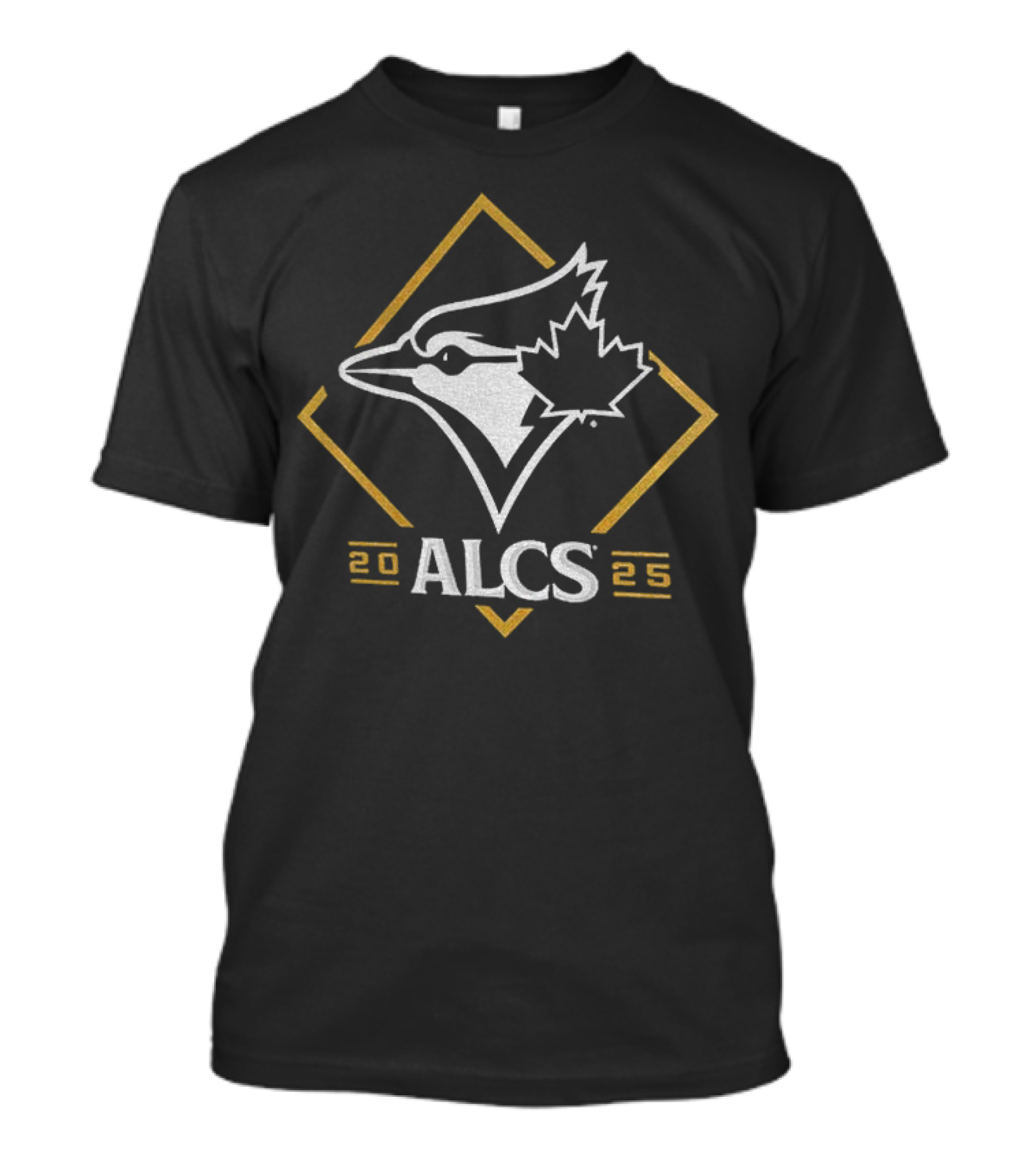 Toronto Blue Jays 2025 ALCS Winner Gold Diamond Bird Logo T-Shirt