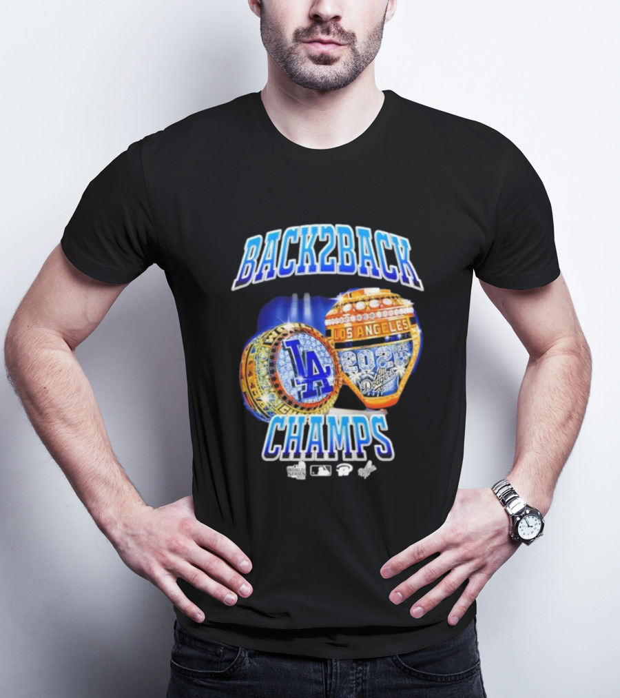 Back2Back Champs Los Angeles Dodgers 2020 World Series Rings T-Shirt