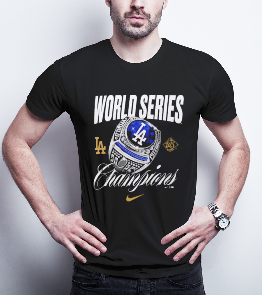 Los Angeles Dodgers Nike World Series Champions Ring 2025 T-Shirt