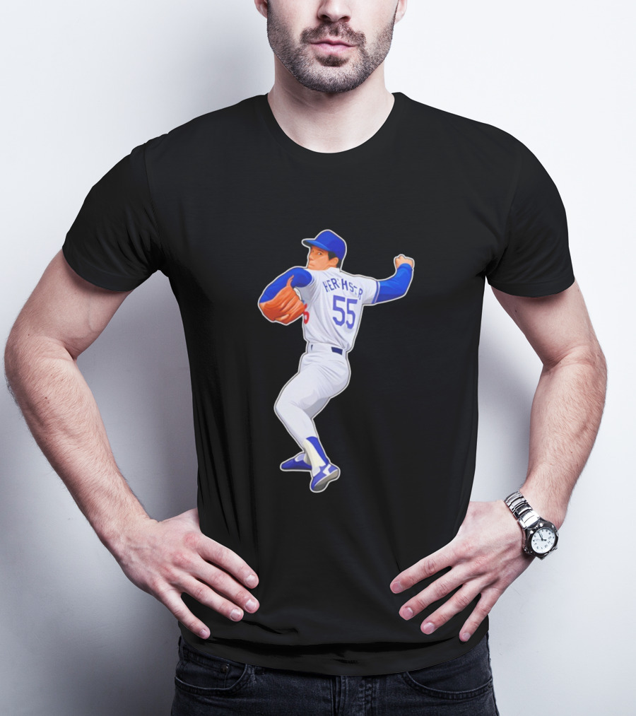 Orel Hershiser 55 Los Angeles Dodgers MLB Baseball Legend 2025 T-Shirt