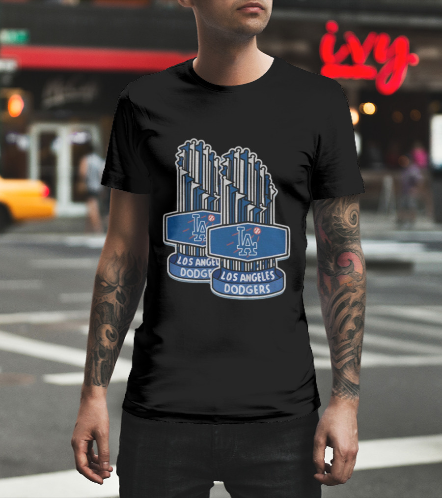 Los Angeles Dodgers MLB World Series Champions Trophy 2025 T-Shirt